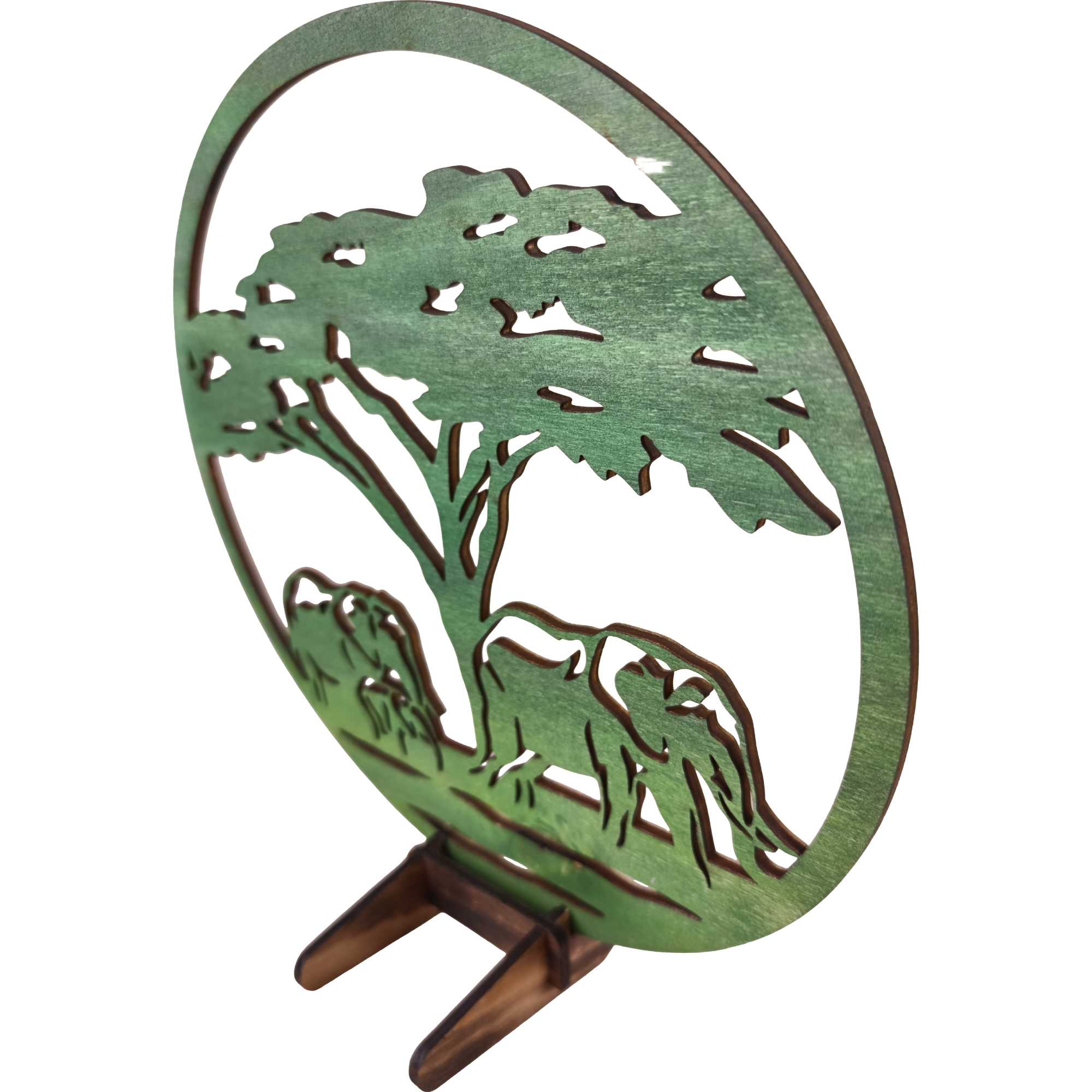 Obiect decorativ, Elefant in safari, Verde inchis, 25 cm - eMAG.ro
