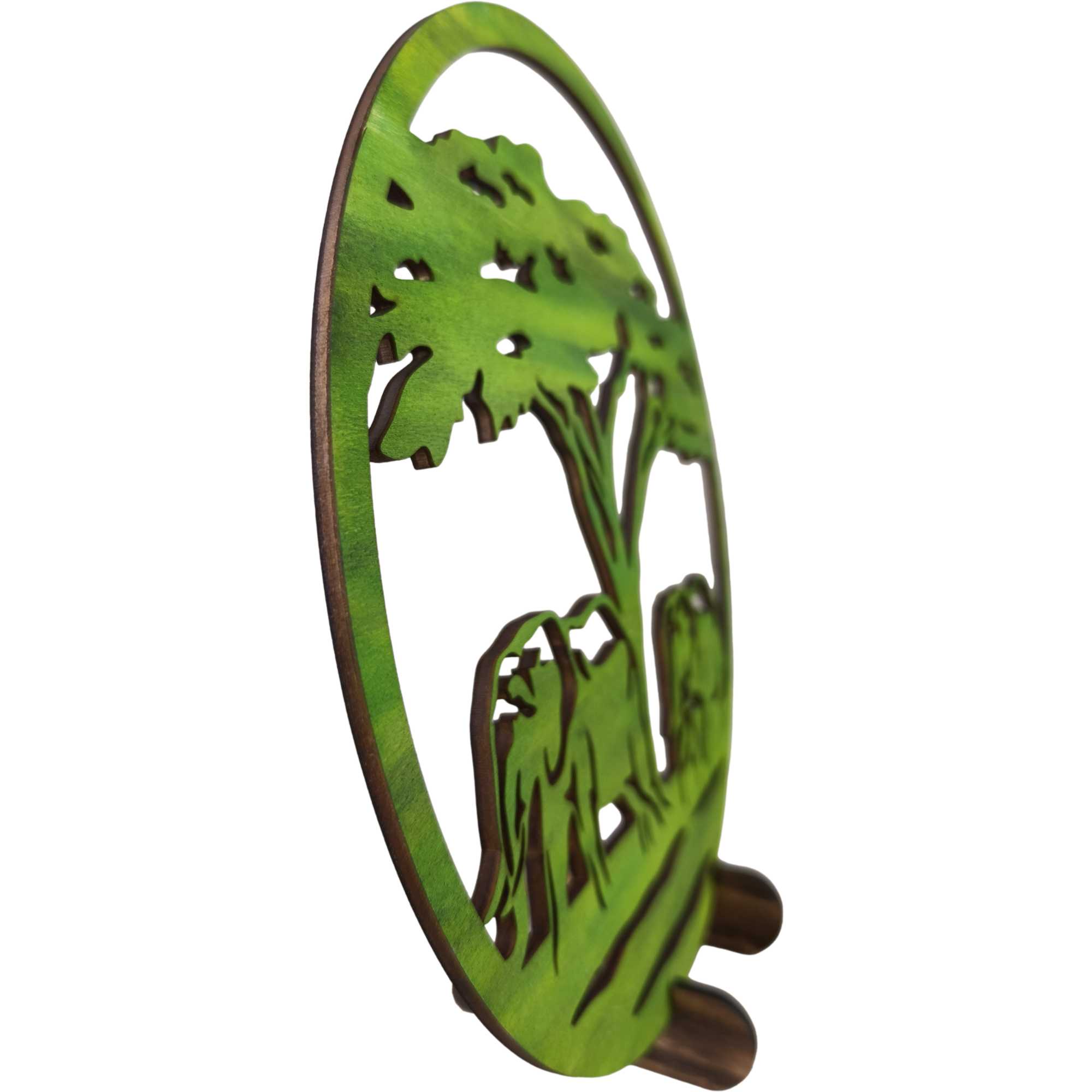 Obiect decorativ, Elefant in safari, Verde deschis, 25 cm - eMAG.ro