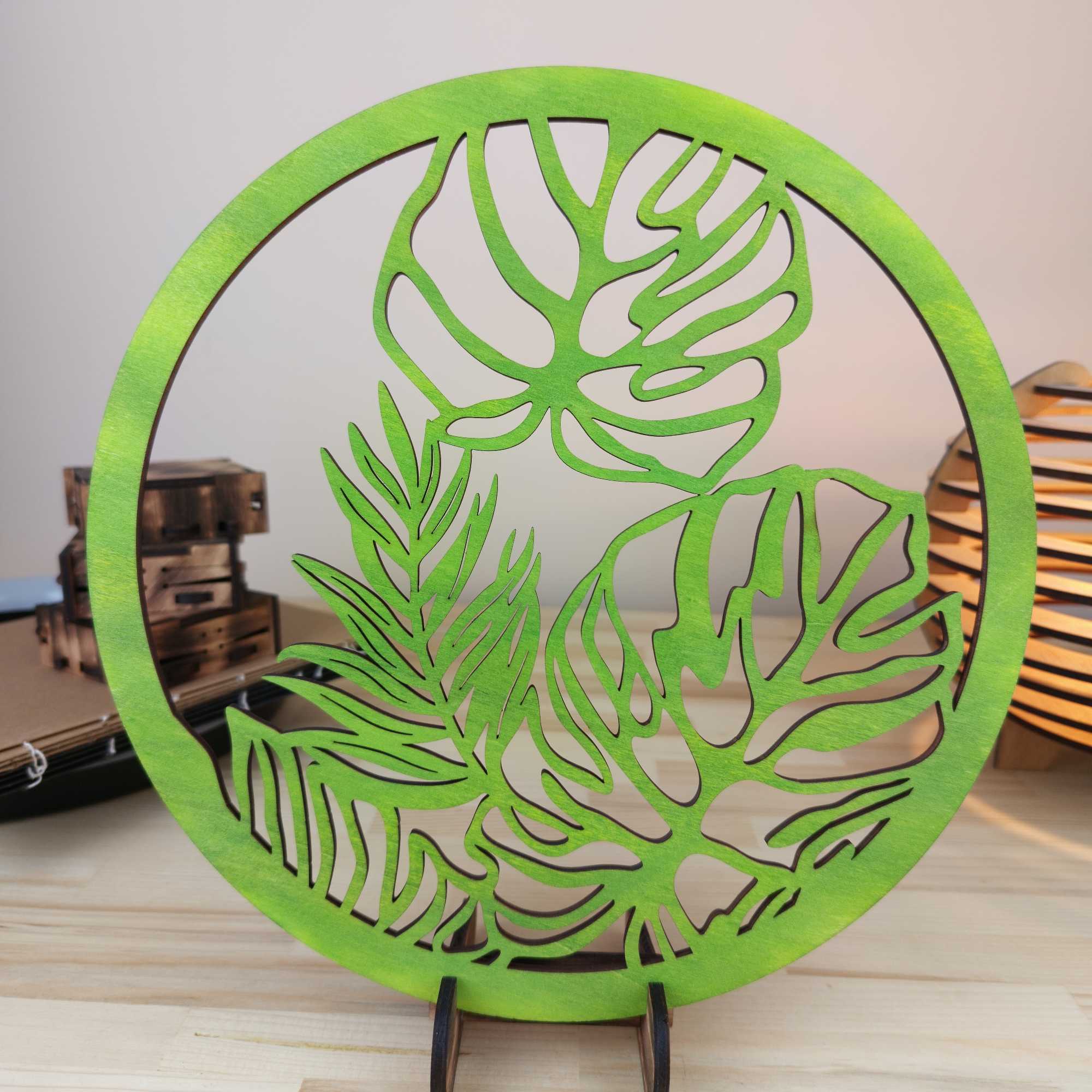 Obiect decorativ, Frunze, Verde deschis, 25 cm - eMAG.ro