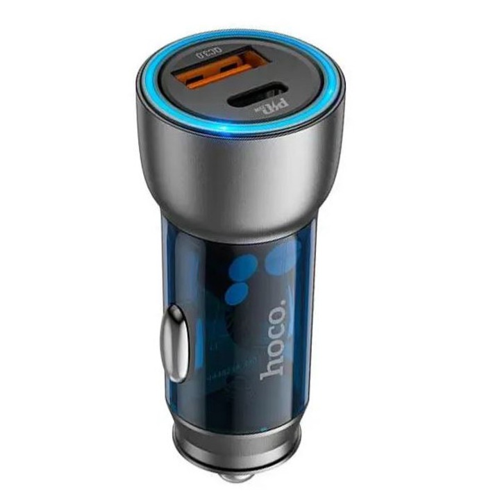 Incarcator Auto Duo Charge Hoco NZ8, QC 3.0, USB si type-C, Negru - eMAG.ro