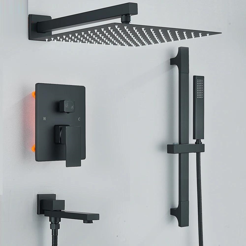 Set dus incastrat, cu 3 functii de curgere si para dus 40×40 cm ...
