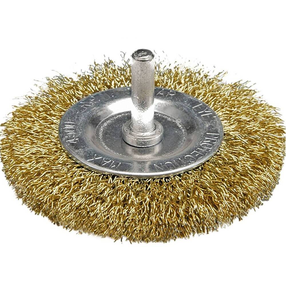 Perie circulara din sarma, cu tija, Vorel, diametru 75 mm - eMAG.ro