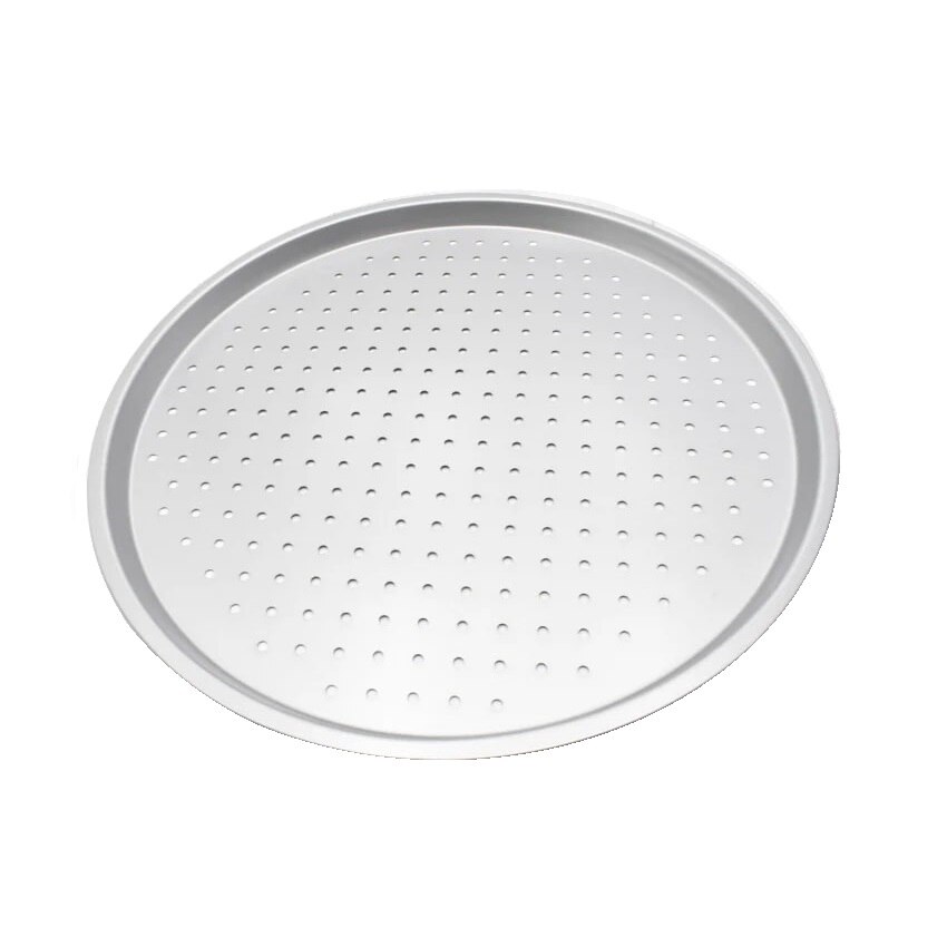 Tava Pentru Pizza, Perforata, 100 % Inox, Grosime 1 mm, Diametru 34 cm ...