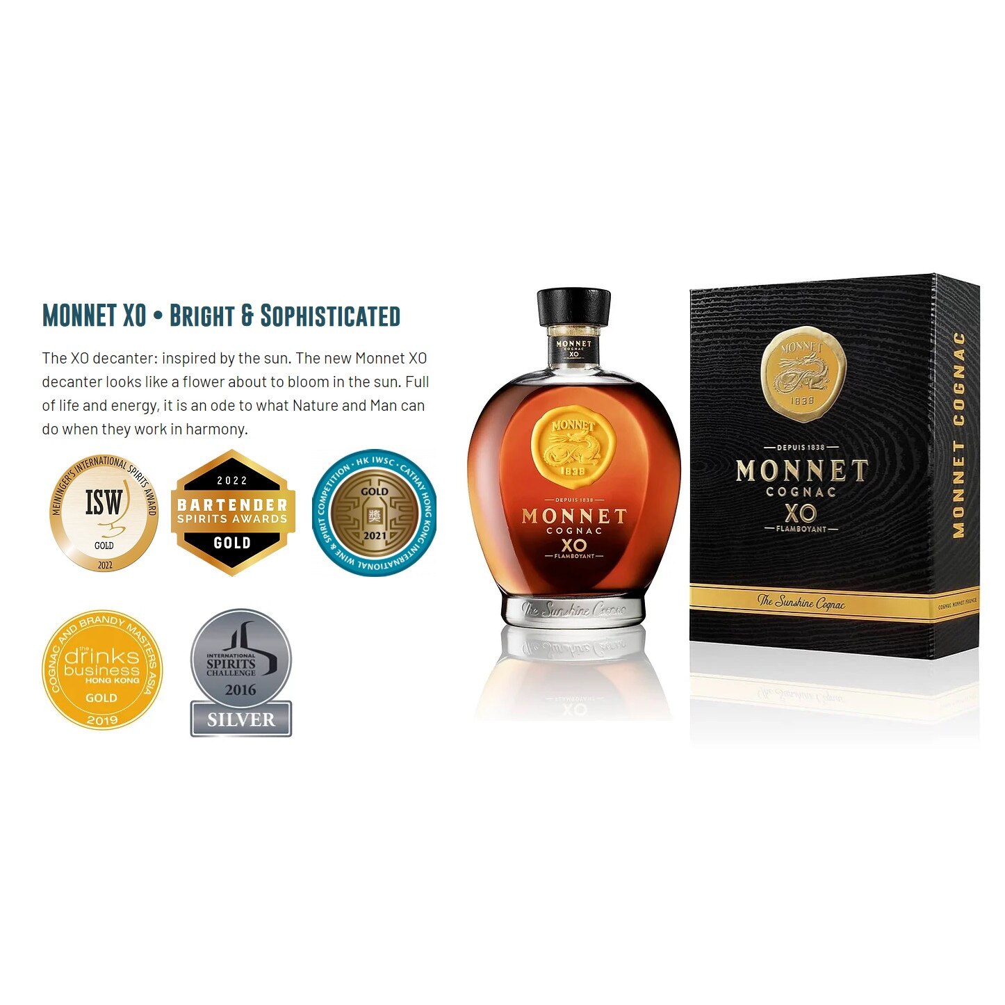 Coniac Monnet XO Flamboyant, 40%, 0.7l - eMAG.ro