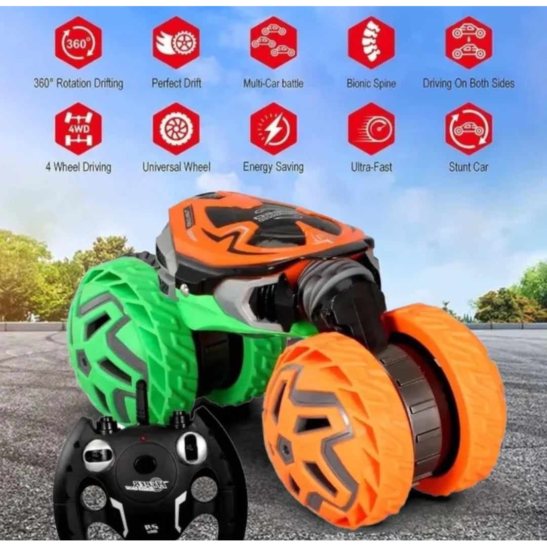 Masina Transformers pe doua roti cu telecomanda Stunt Car, 2.4 Ghz ...