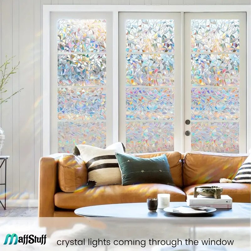 Folie Decorativa Geamuri, Pentru Intimitate si Protectie Solara, Model ...