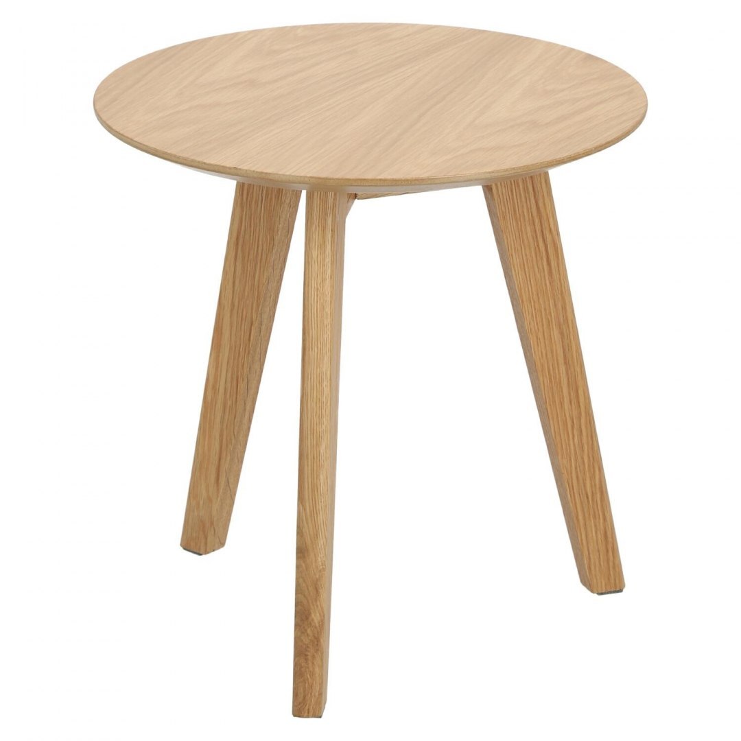 Masuta de cafea, ArtPro, MDF/Lemn masiv, 40x40 cm, Maro - eMAG.ro