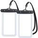 Set 2 huse telefon, Plastic/PVC, Rezistente la apa, Universal ...