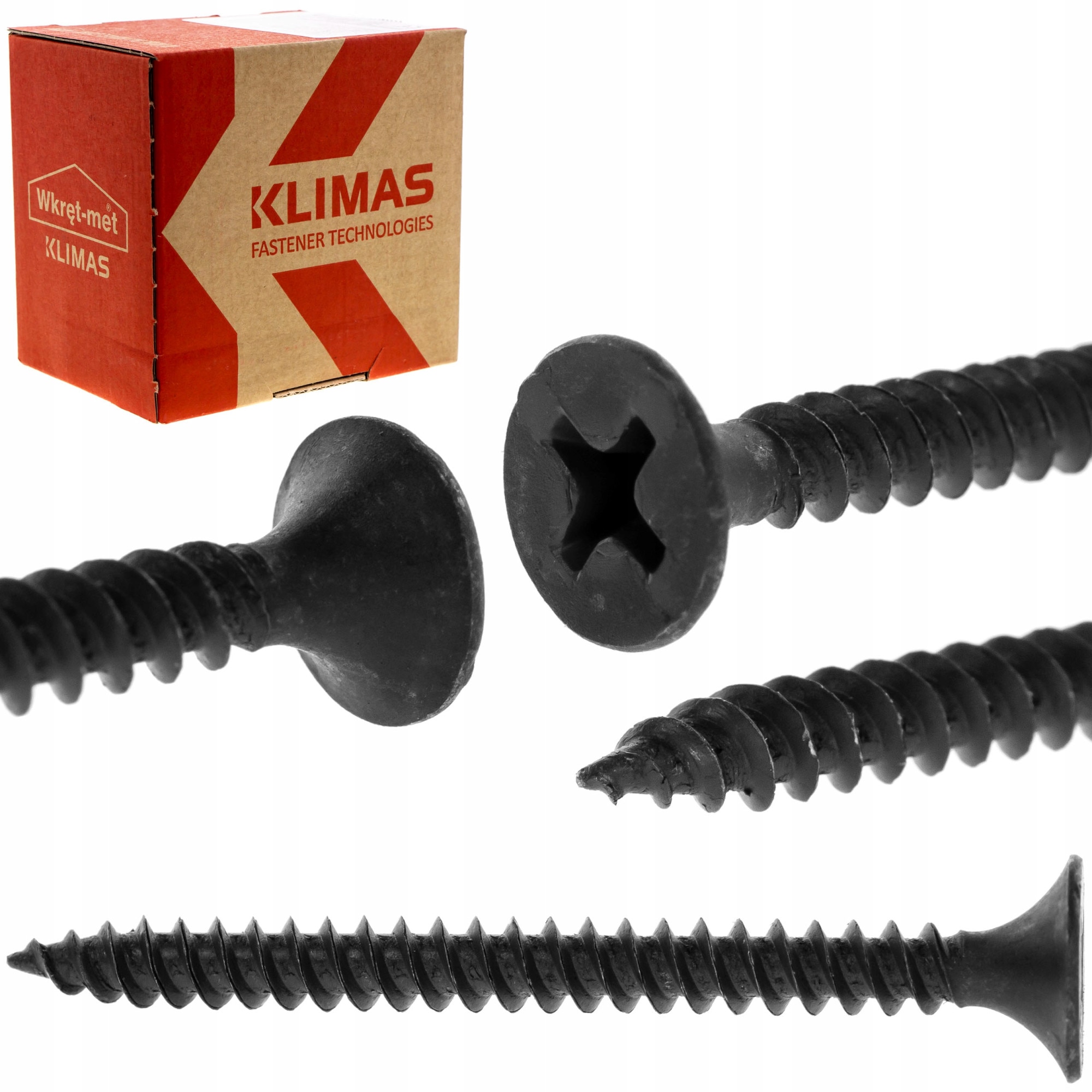 Set 500 Suruburi pentru gips carton, 3.5x45 mm, cu filet pentru metal ...