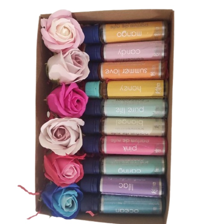 Set de 10 minidoze de parfum de rufe KIFRA 25 ml*10 buc (Ocean, Lilac ...