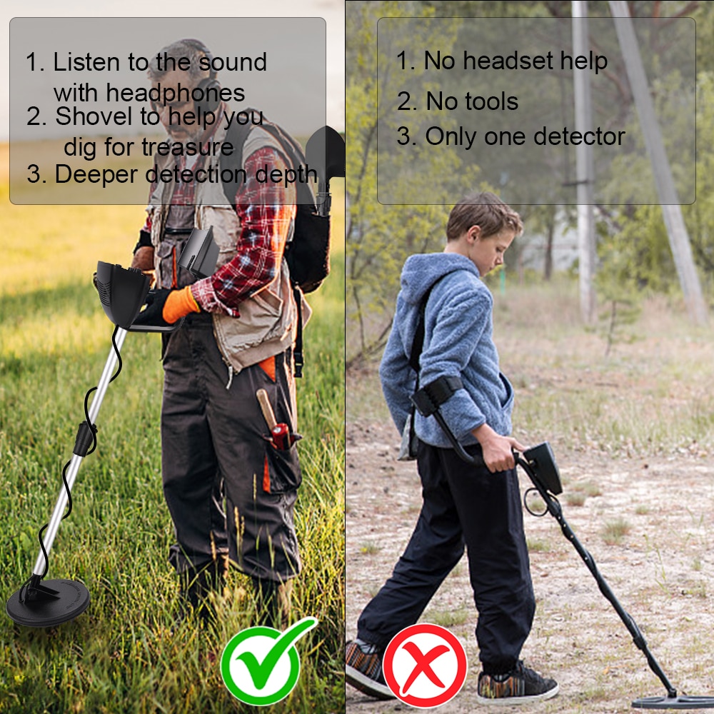 Detector de metale profesional, reglabil cu afisaj LCD Treasure Finder ...