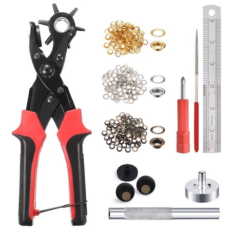 Set cleste preducea si accesorii pentru perforare curele, MOSMAOO®, 100 ...