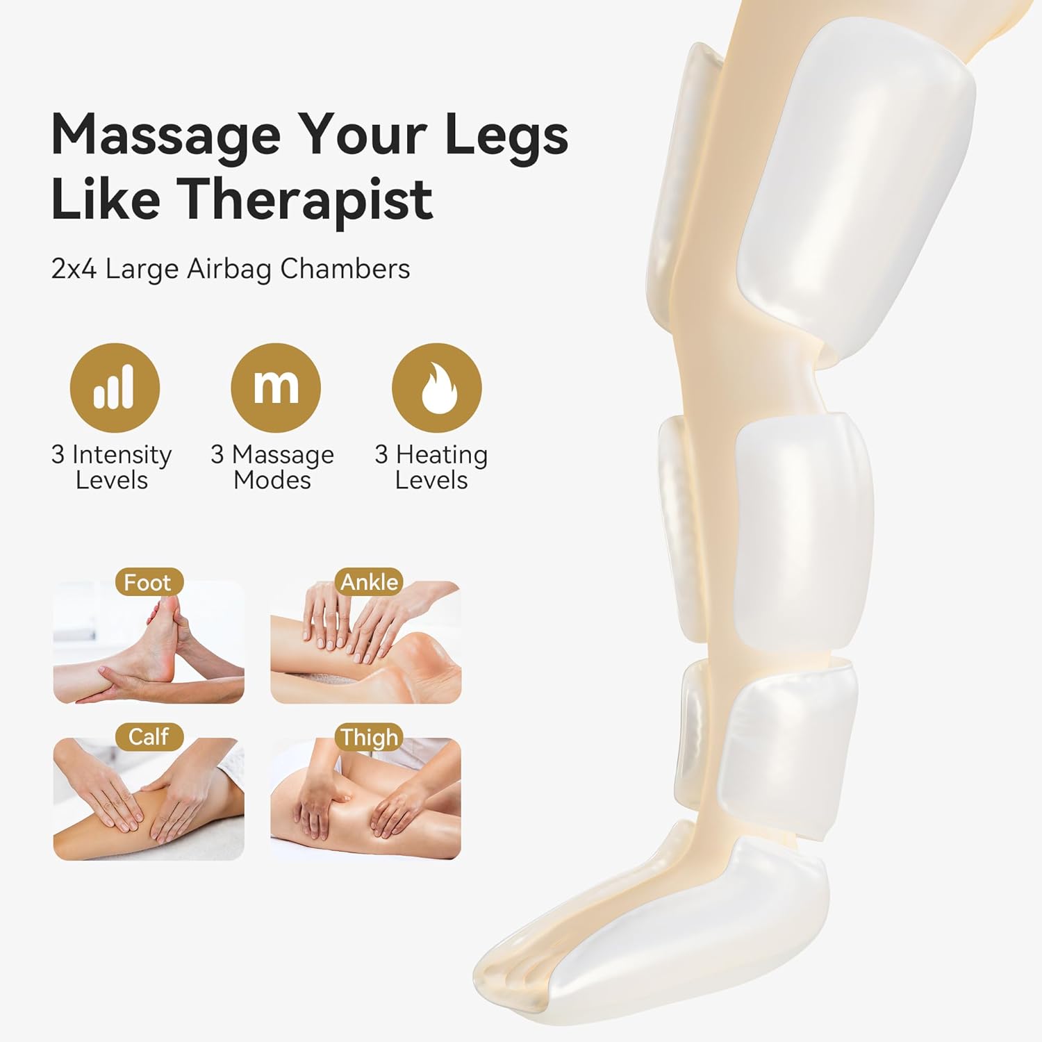 Aparat masaj picioare profesional, drenaj limfatic, 3 programe masaj ...