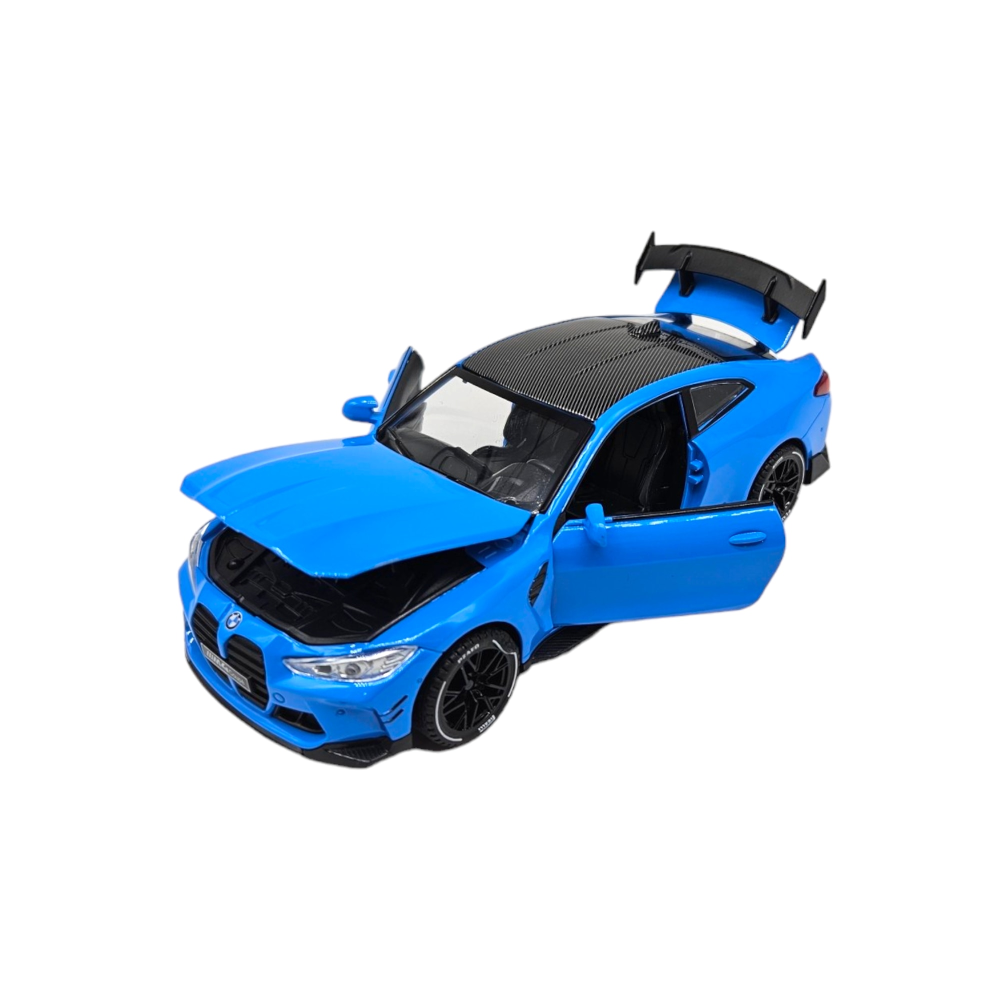 Masina metalica tip BMW M4, Usi mobile, Capota si portbagaj care se ...