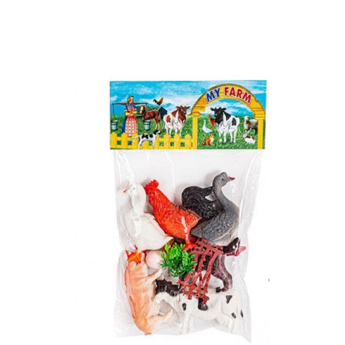 Set figurine Animale si Pasari domestice − 6 animale, 8cm - eMAG.ro