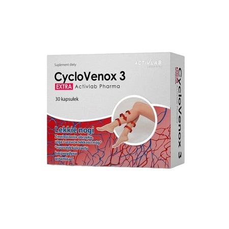 CycloVenox 3, ActivLab Pharma, Circulatia venoasa, Extract plante ...