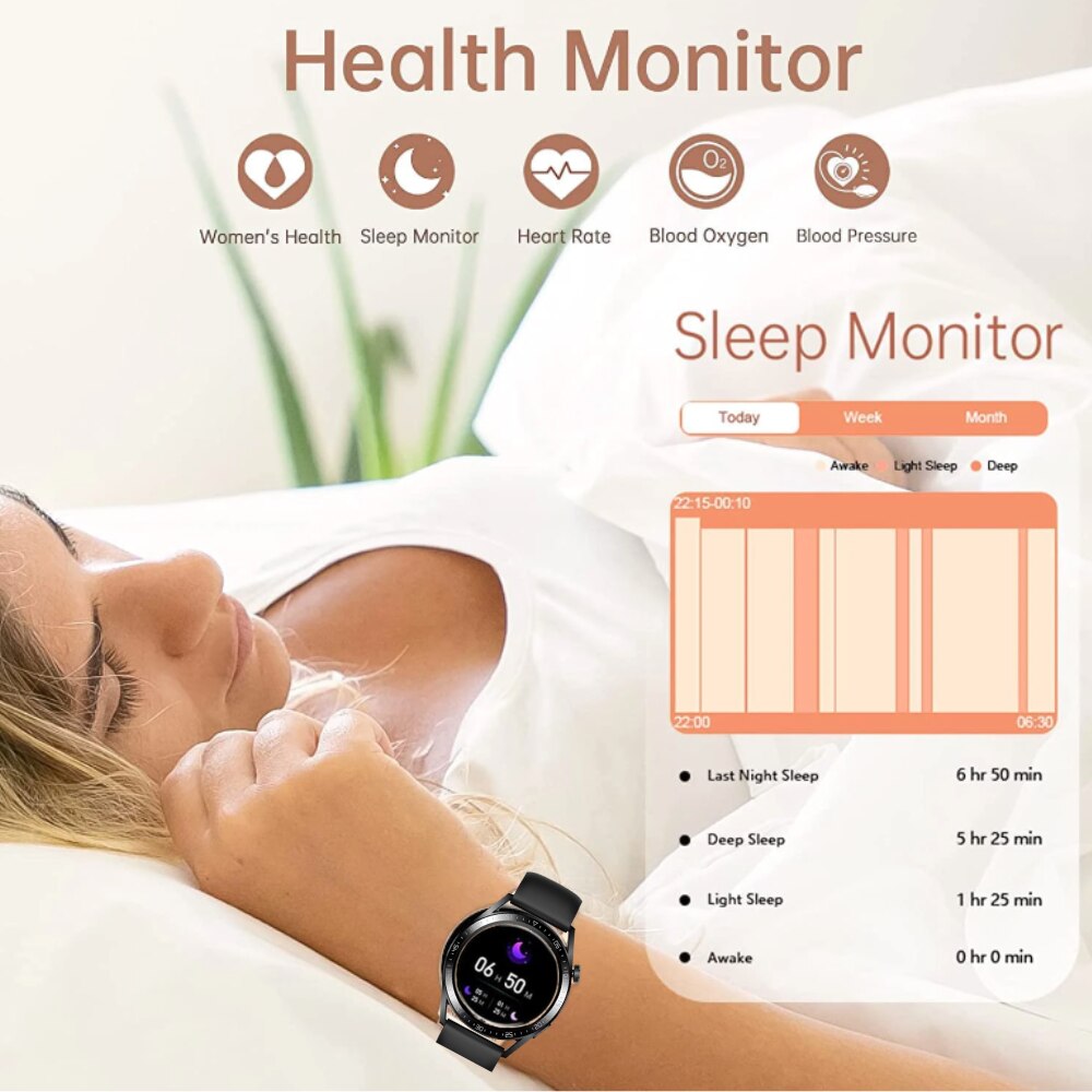 Smartwatch Ultra AMOLED iFit Call 1.3" Always ON Display, One-Touch ...