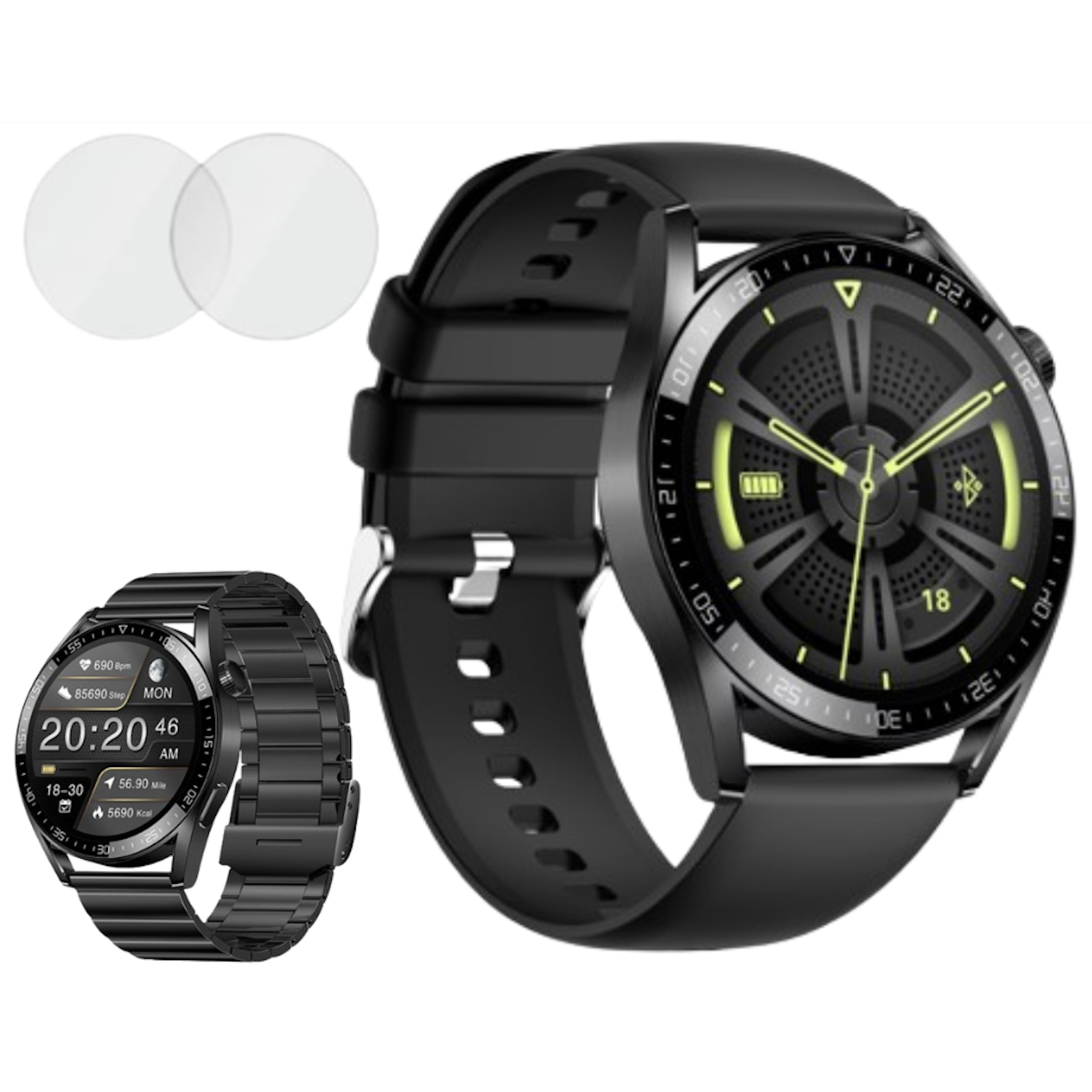 Smartwatch Ultra AMOLED iFit Call 1.3" Always ON Display, One-Touch ...