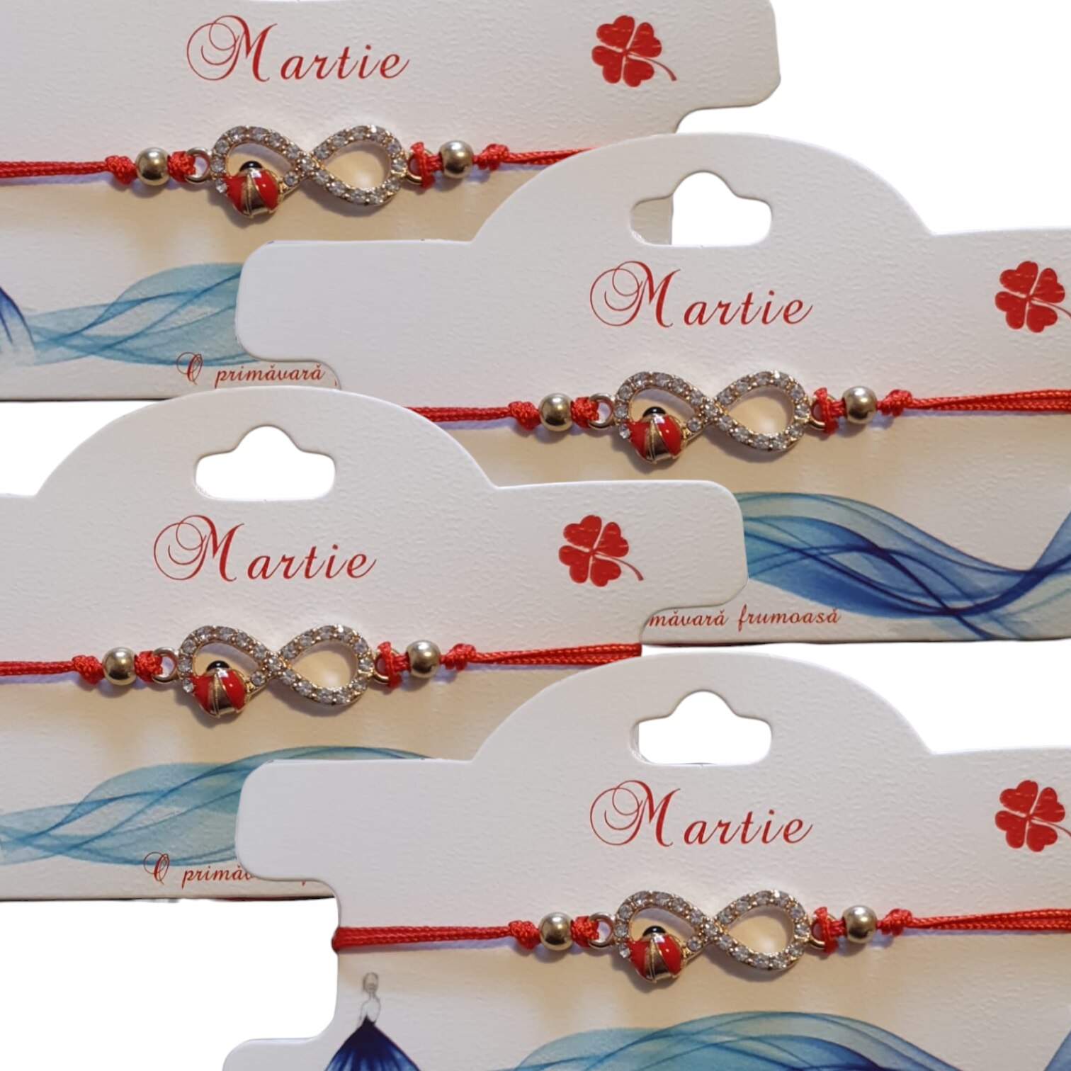 Set 4 Bratari Martisor reglabile, cu semnul Infinitului - eMAG.ro