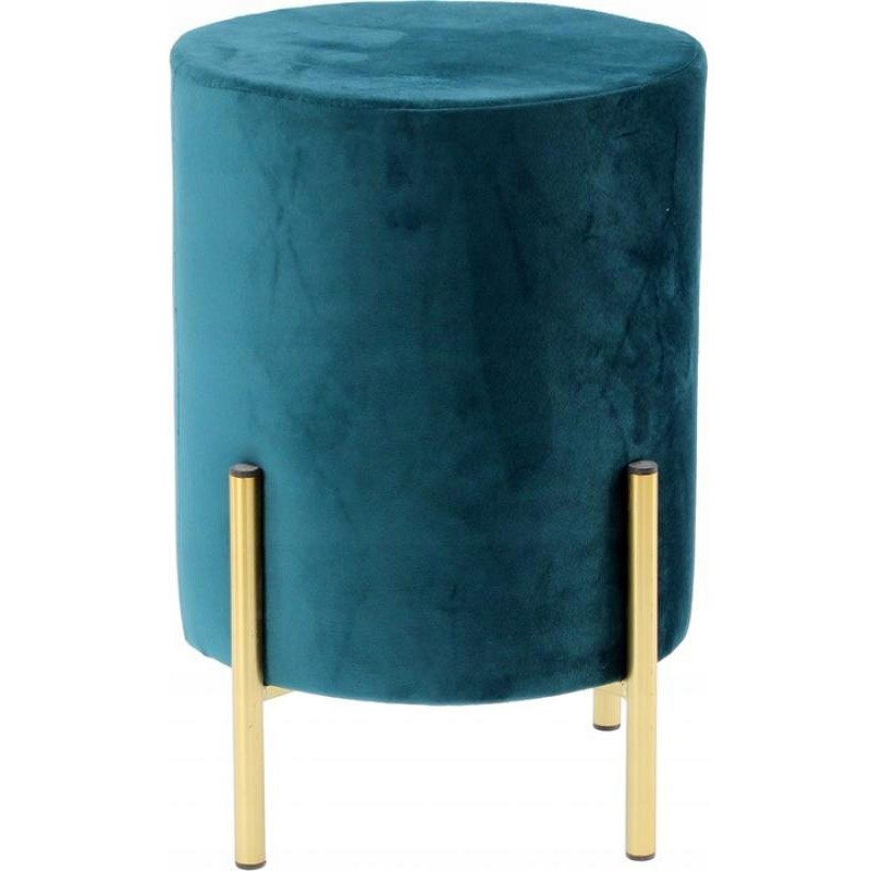 Taburet rotund, tapitat cu stofa, picioare otel, sarcina 100kg, 28x42cm ...