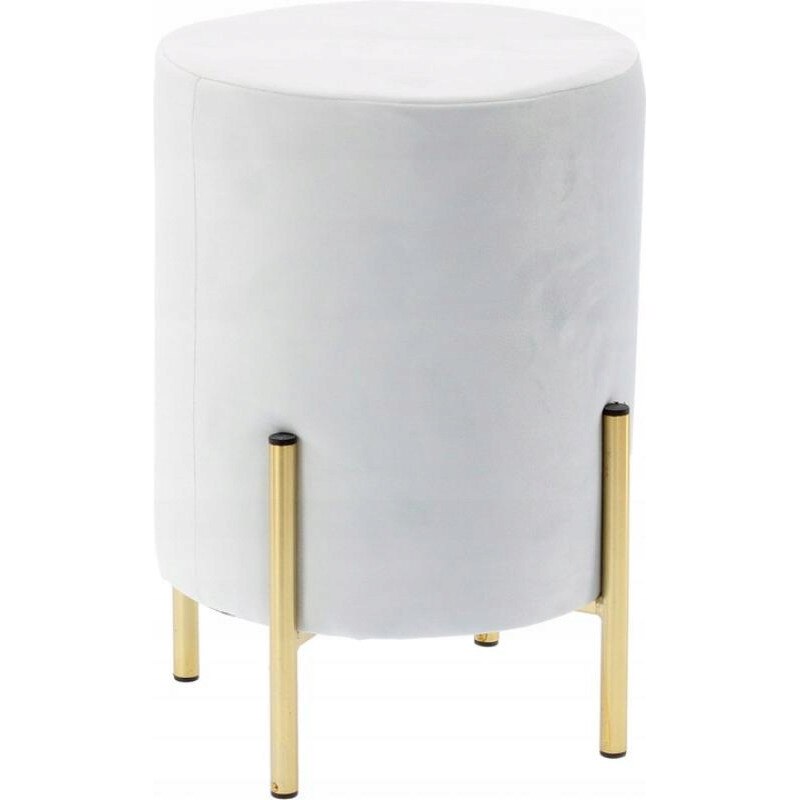 Taburet rotund, tapitat cu stofa, picioare otel, sarcina 100kg, 28x42cm ...