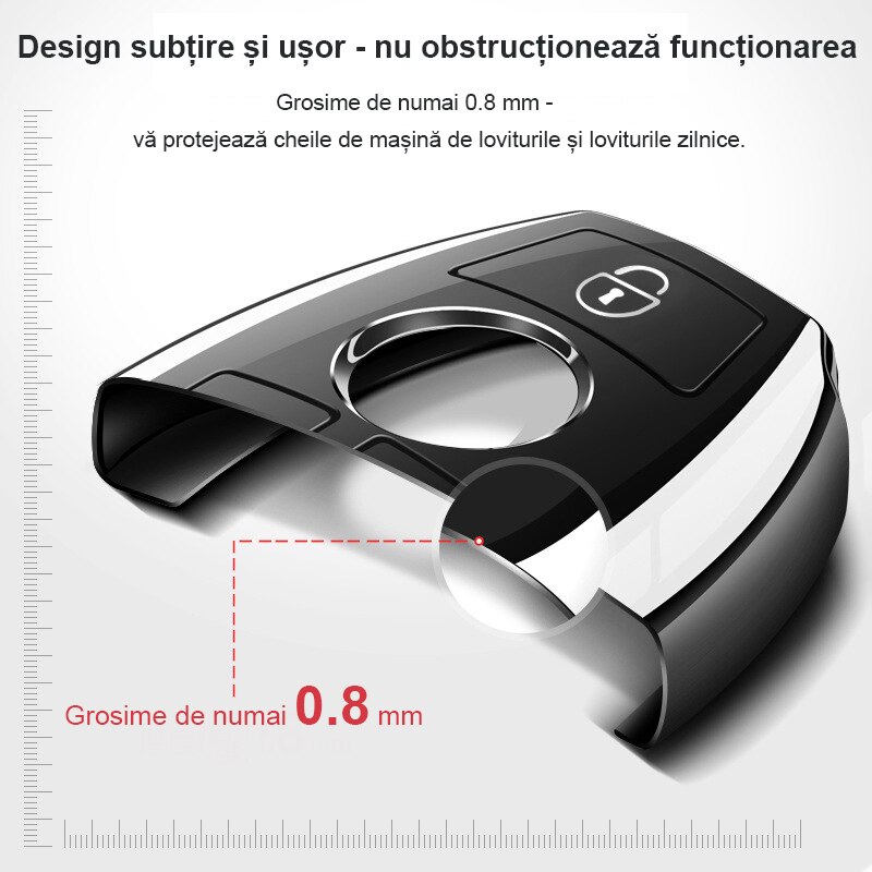 Husa Cheie Auto pentru Mercedes Benz, material TPU de inalta calitate ...