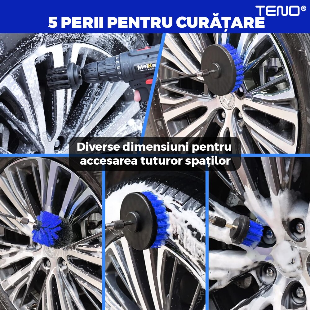 Set Premium 26 Piese Detailing Auto Teno®, curatare masina Interior ...