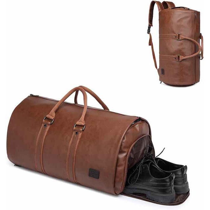 Geanta voiaj, maro, din piele ecologica, extra compartimente pentru ...