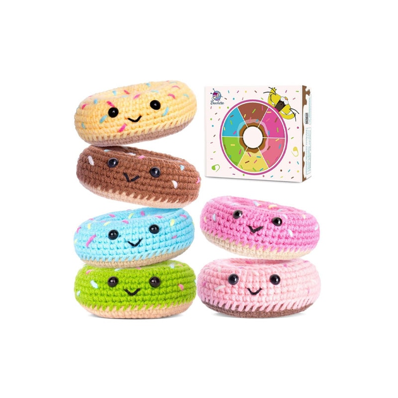 Kit pentru incepatori pentru crosetat, 6 gogoasa, Multicolor - eMAG.ro