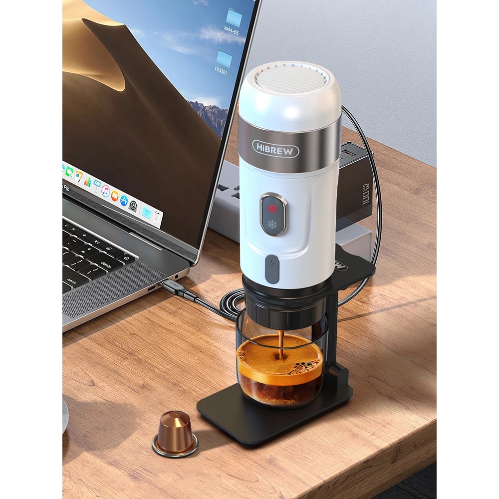 Espressor portabil HiBREW H4A-Premium 3 in 1 cu geanta de transport, 15 ...