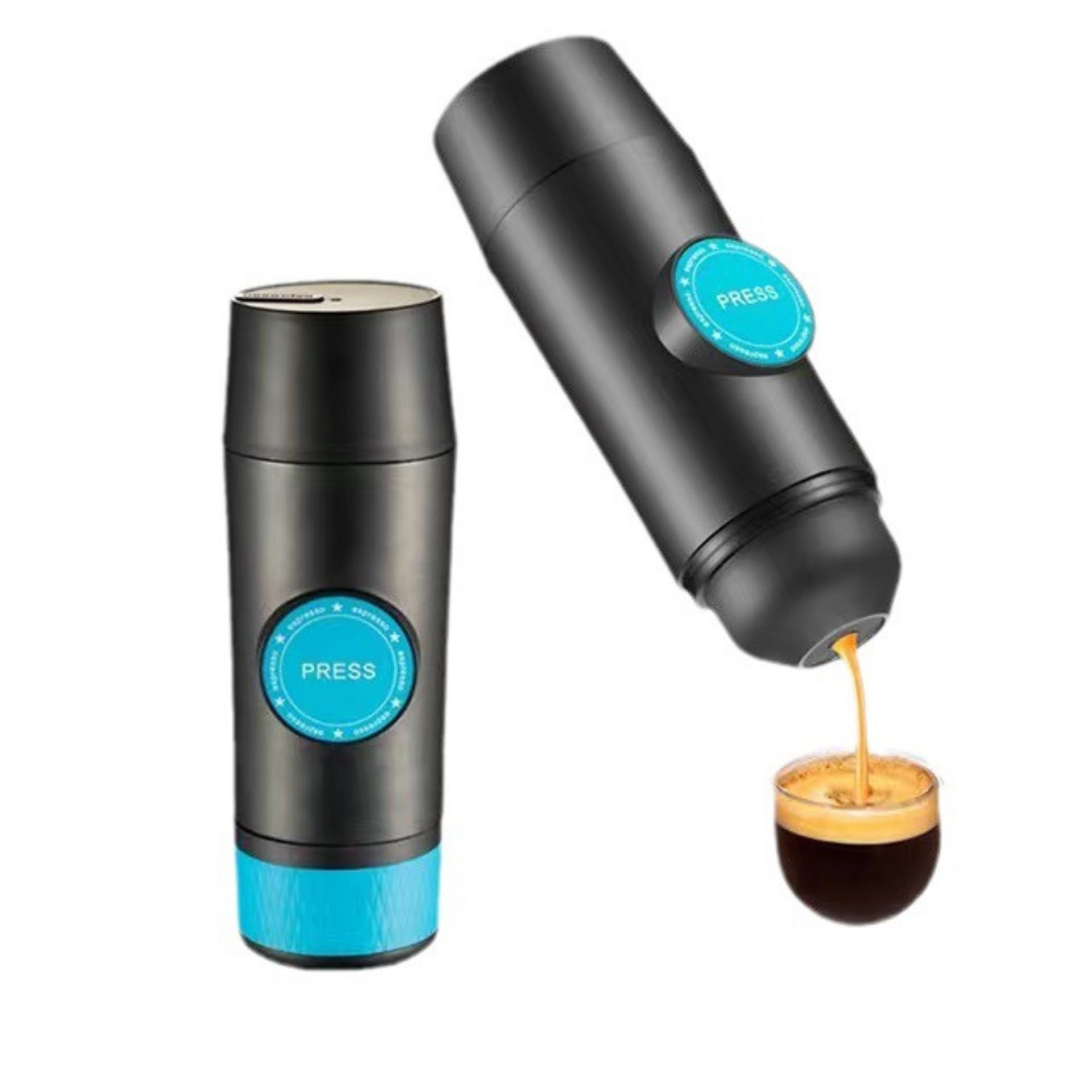 Expressor portabil de cafea electric USB, 2 in 1, Capsule/Cafea ...