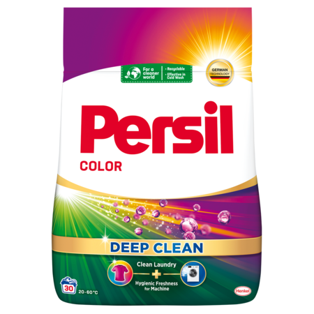 Прах за пране Persil Deep Clean Color, 30 пранета, 1,65 кг - eMAG.bg