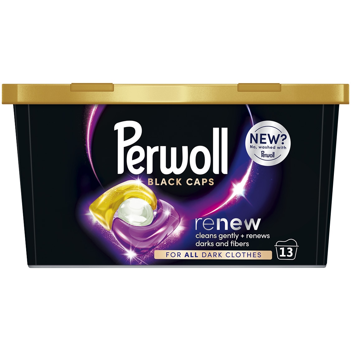 Detergent de rufe capsule Perwoll Renew Black, 13 spalari - eMAG.ro