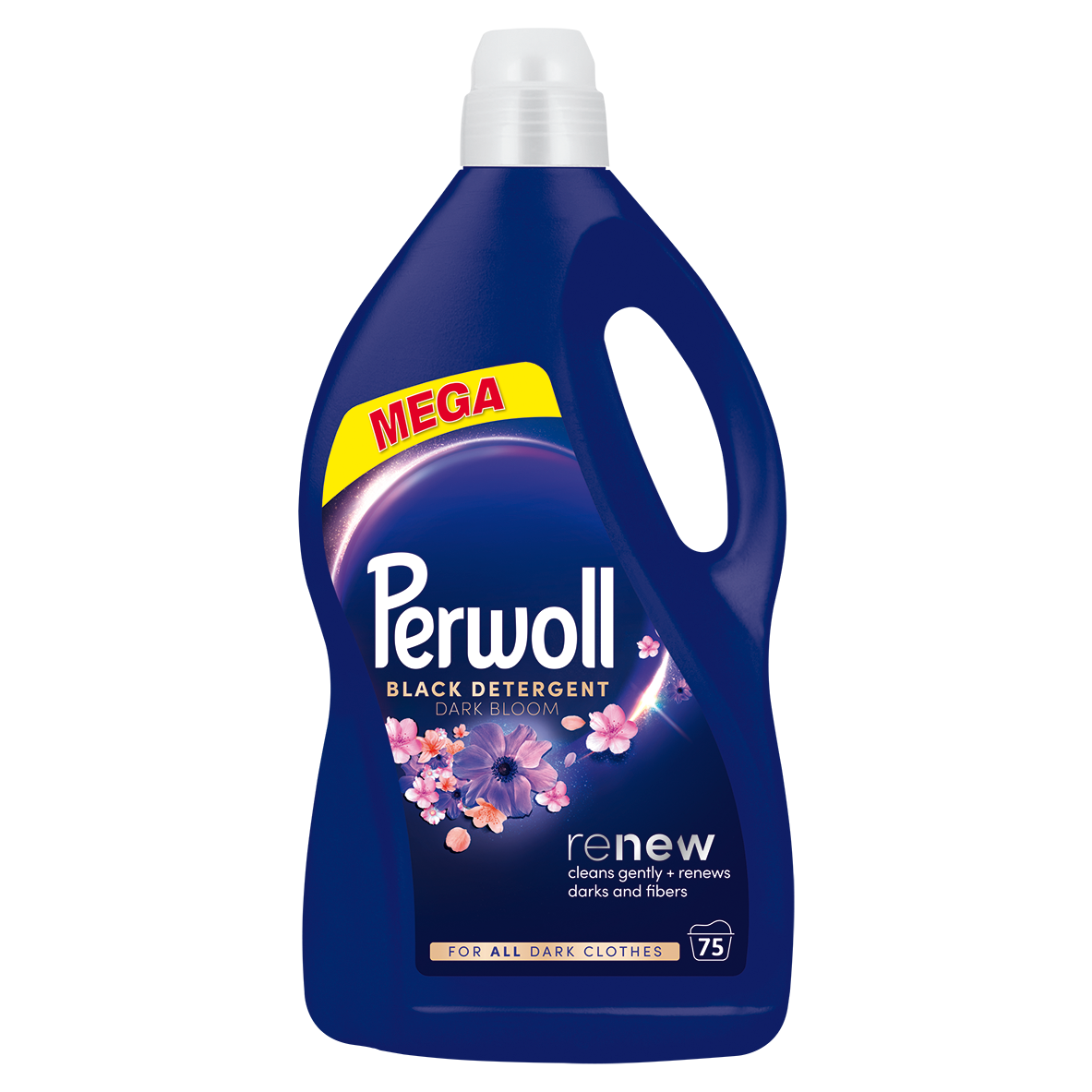 Течен перилен препарат Perwoll Renew Dark Bloom, 75 изпирания, 3750 мл ...