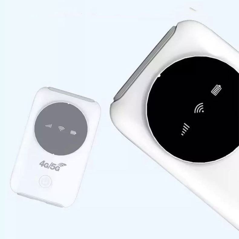 Router Wi-Fi 4G/5G, BOMSTOM, Slot SIM, Portabil, 3200mAh, Alb, 10 x 6cm ...