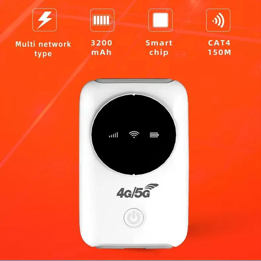 Router Wi-Fi 4G/5G, BOMSTOM, Slot SIM, Portabil, 3200mAh, Alb - eMAG.ro