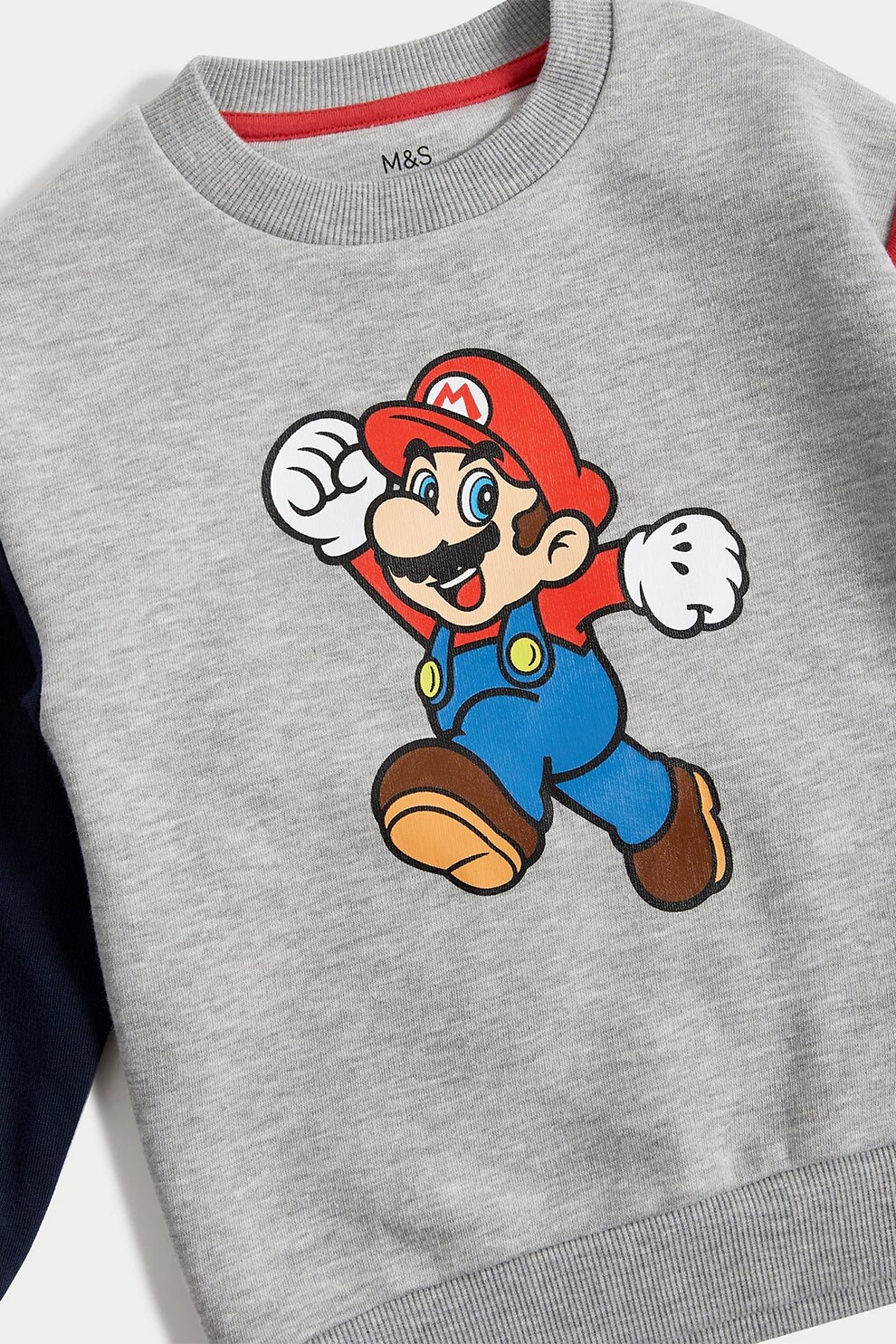 Marks & Spencer, Bluza de trening cu Super-Mario, Rosu, Albastru ...