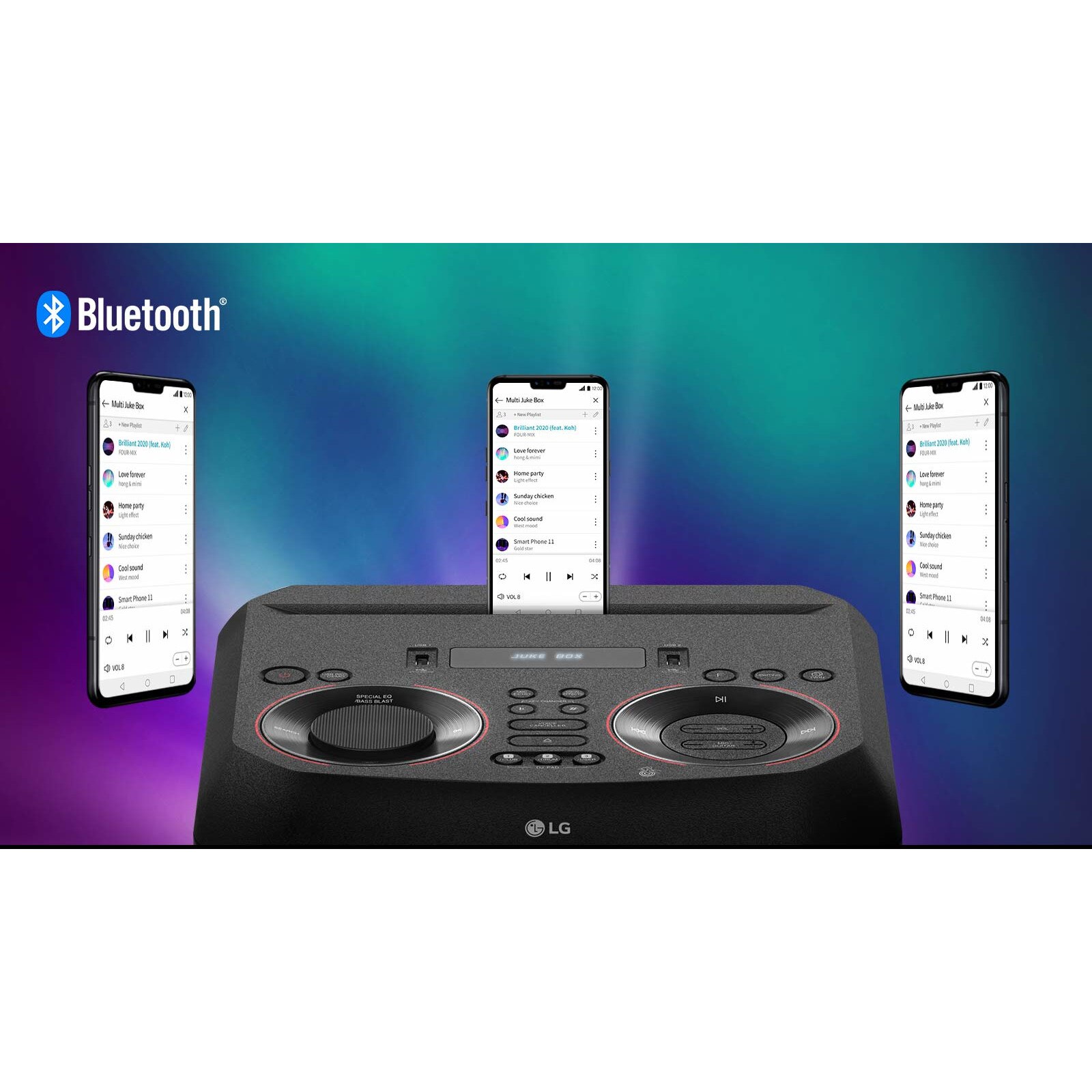 LG XBOOM RN7 Аудио система Bluetooth, Dual-USB, Optical, Karaoke - eMAG.bg