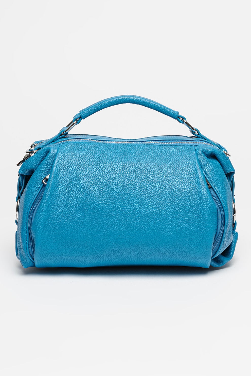 Francesca Rossi, Geanta bowler din piele ecologica cu maner, Albastru ...
