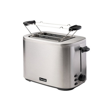 Toaster din otel inoxidabil pentru 2 felii de paine, Bestron ATO800STE ...