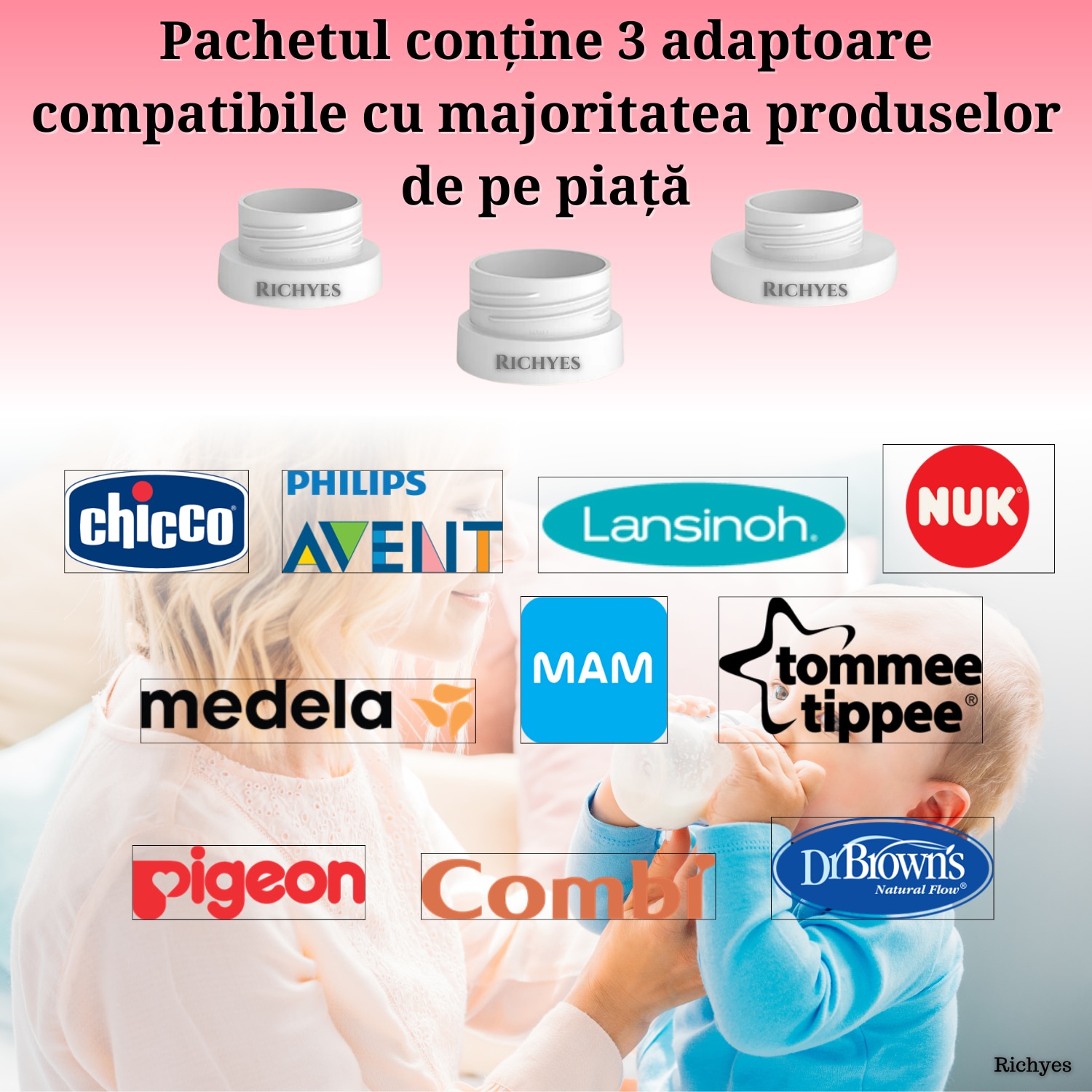 Incalzitor Portabil pentru Biberon, Richyes®, Pentru Lapte sau Apa ...