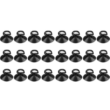 Set 24 ventuze auto, PVC, Negru - eMAG.ro
