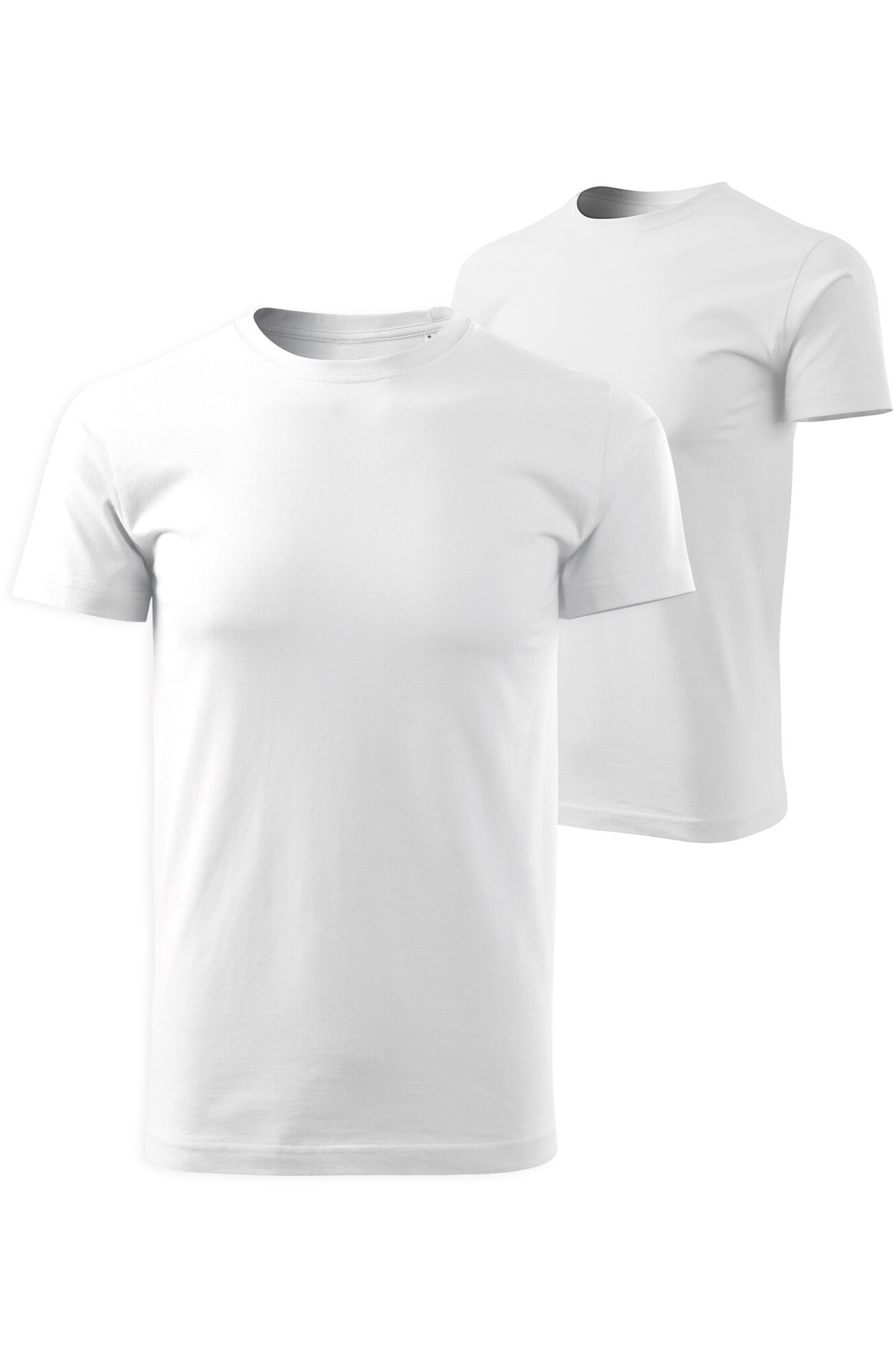 Set 2 Tricouri Barbati Albe Simple, Model Casual, 100% bumbac, S - eMAG.ro