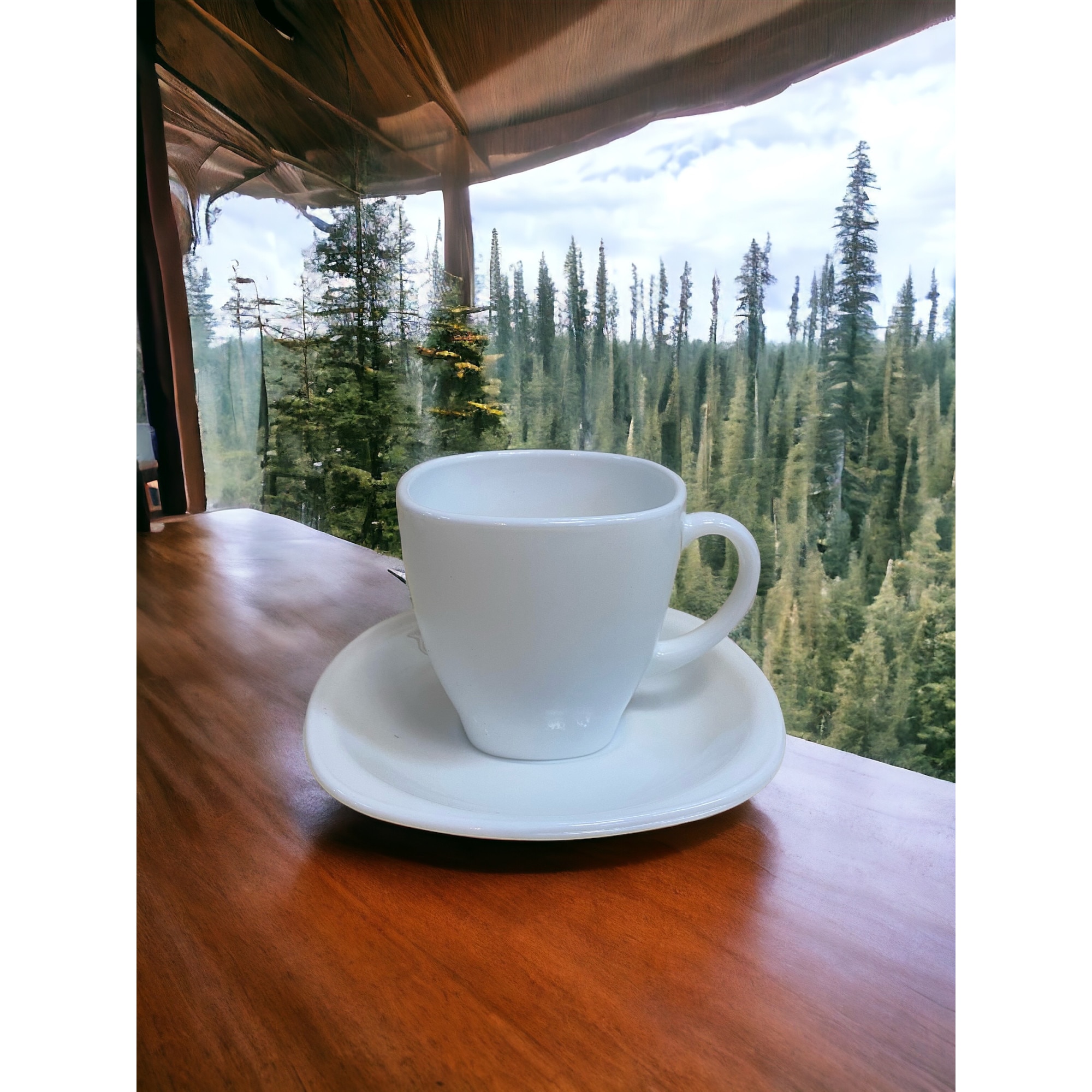 Set cesti cafea 190 ml, opal alb, Hera - eMAG.ro