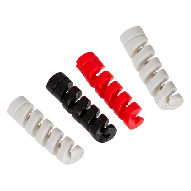 Protectie Cablu Spirala Gri Neagra Rosie - 4buc - eMAG.ro