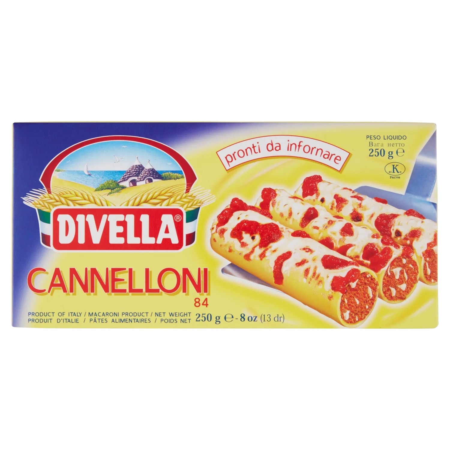 Paste Fara Ou Cannelloni Divella, 250g - eMAG.ro