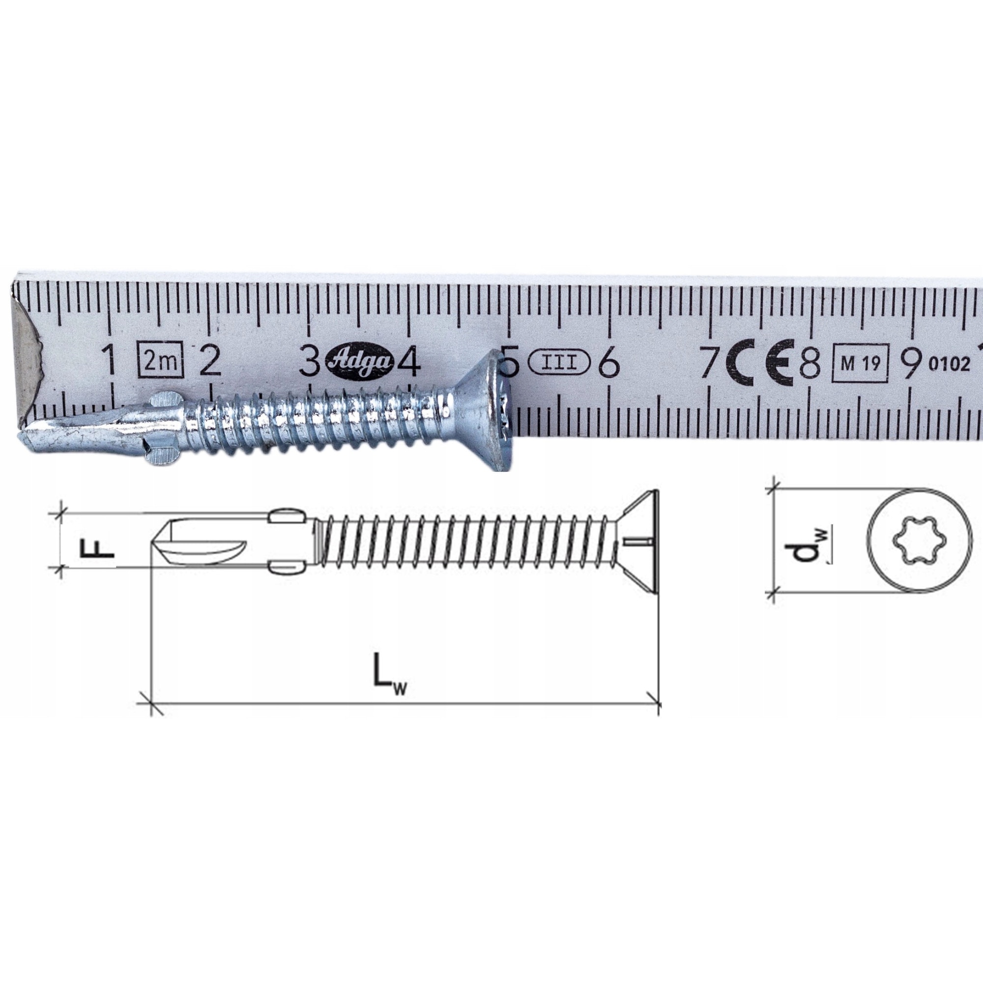 Set 250 Suruburi autoforante, 6,3x50, pentru metal, TORX, Klimas - eMAG.ro