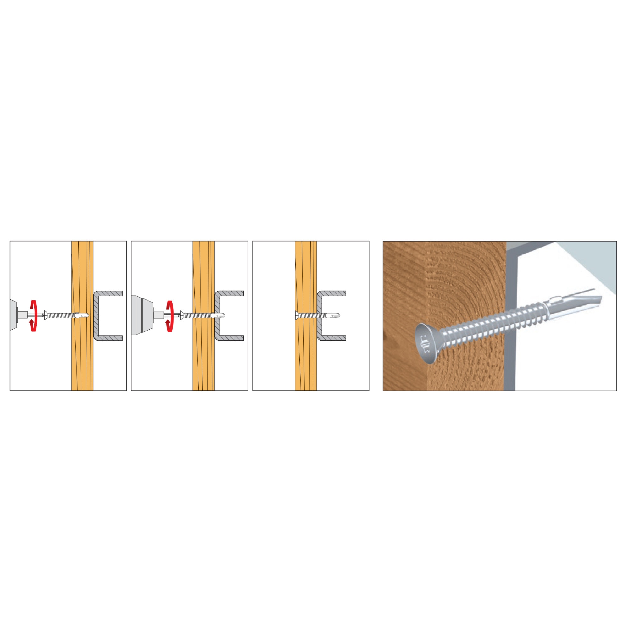 Set 200 Suruburi autoforante, 6,3x70, pentru metal, TORX, Klimas - eMAG.ro