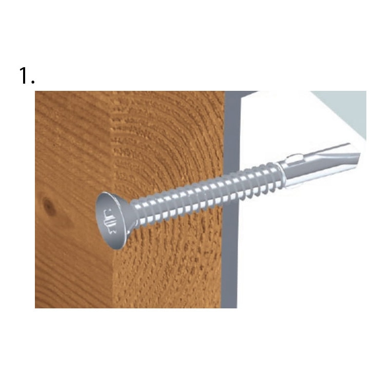 Set 200 Suruburi autoforante, 6,3x70, pentru metal, TORX, Klimas - eMAG.ro