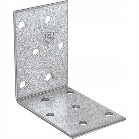 Set 50 Coltar perforat pentru lemn, 60x60x40x2,0 mm, dulgherie, otel ...